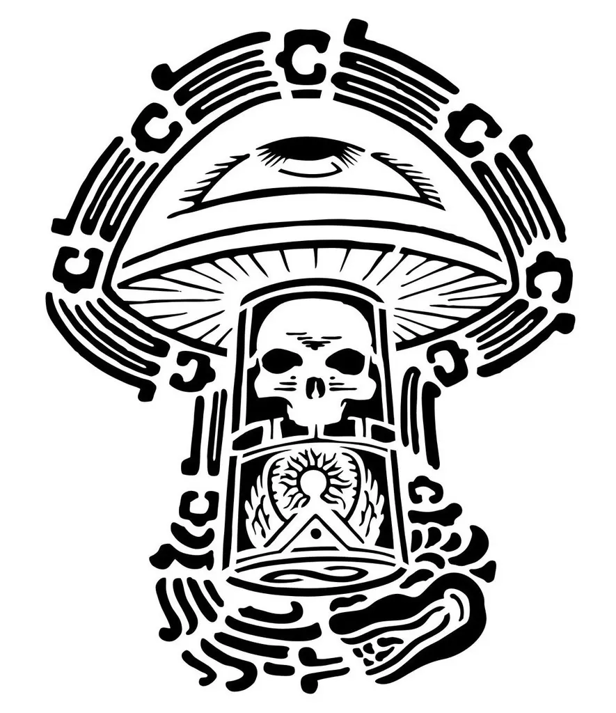 Free Sculptures & Artworks STL Download - Mushroom stencilby SMT_M 🦊