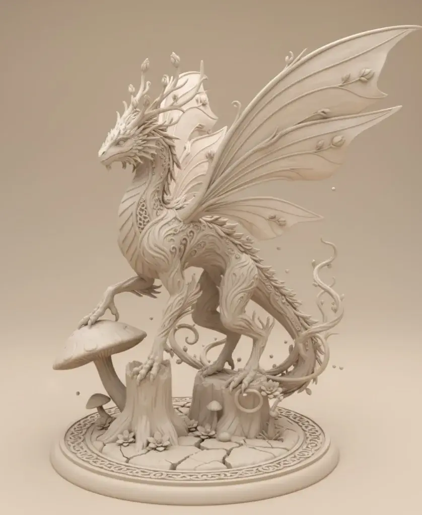 Free Other STL Download - Fey Dragon (Dragão Feérico)by 3XTcinho