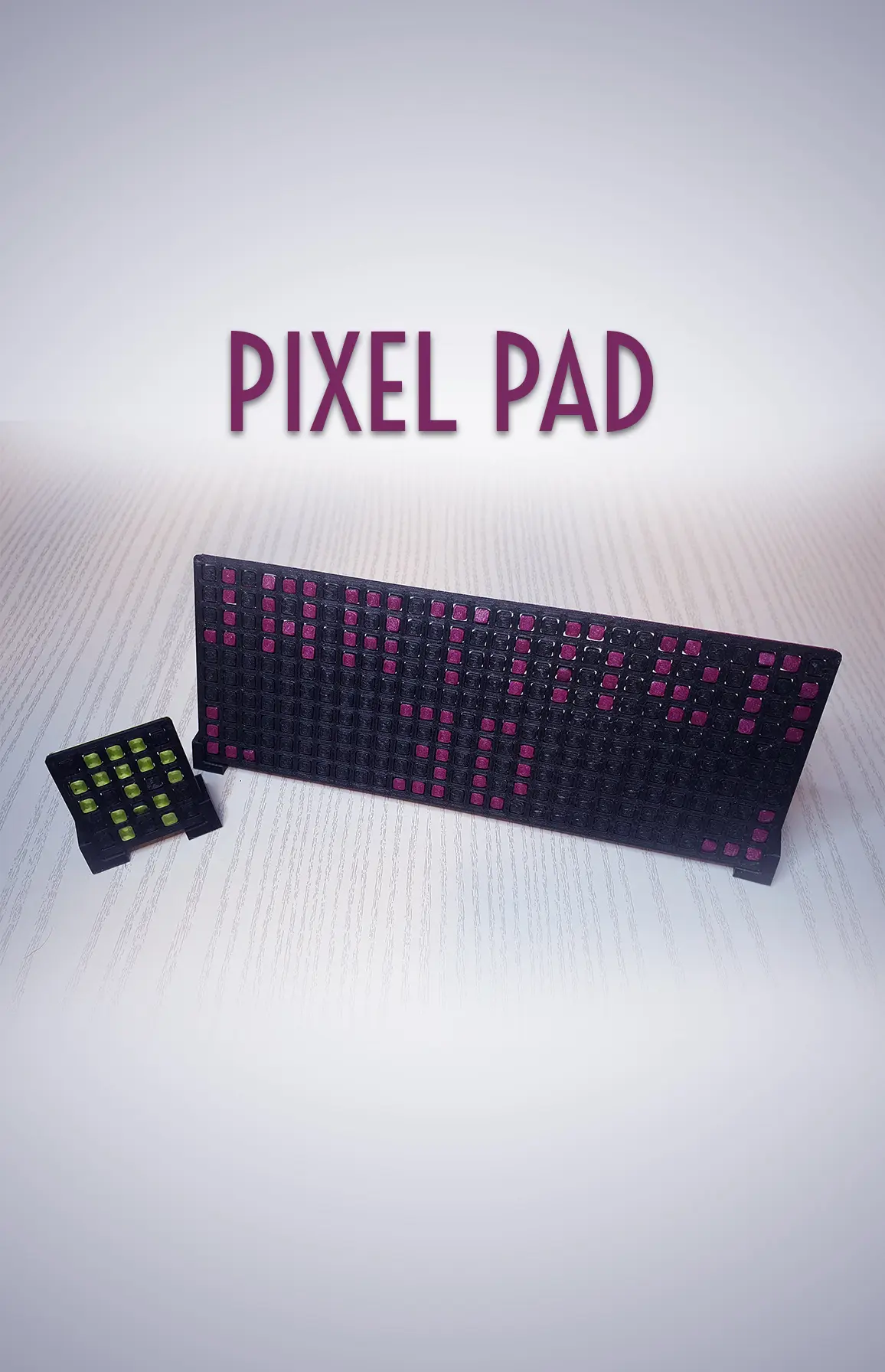 Free Digital Art STL Download - Pixel Pad — Pixel Art Frameby Jaatinen3D