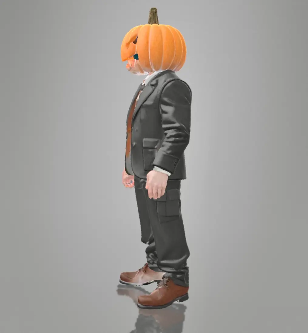 Free Characters & Creatures STL Download - Pumpkin headby Foxtrot007