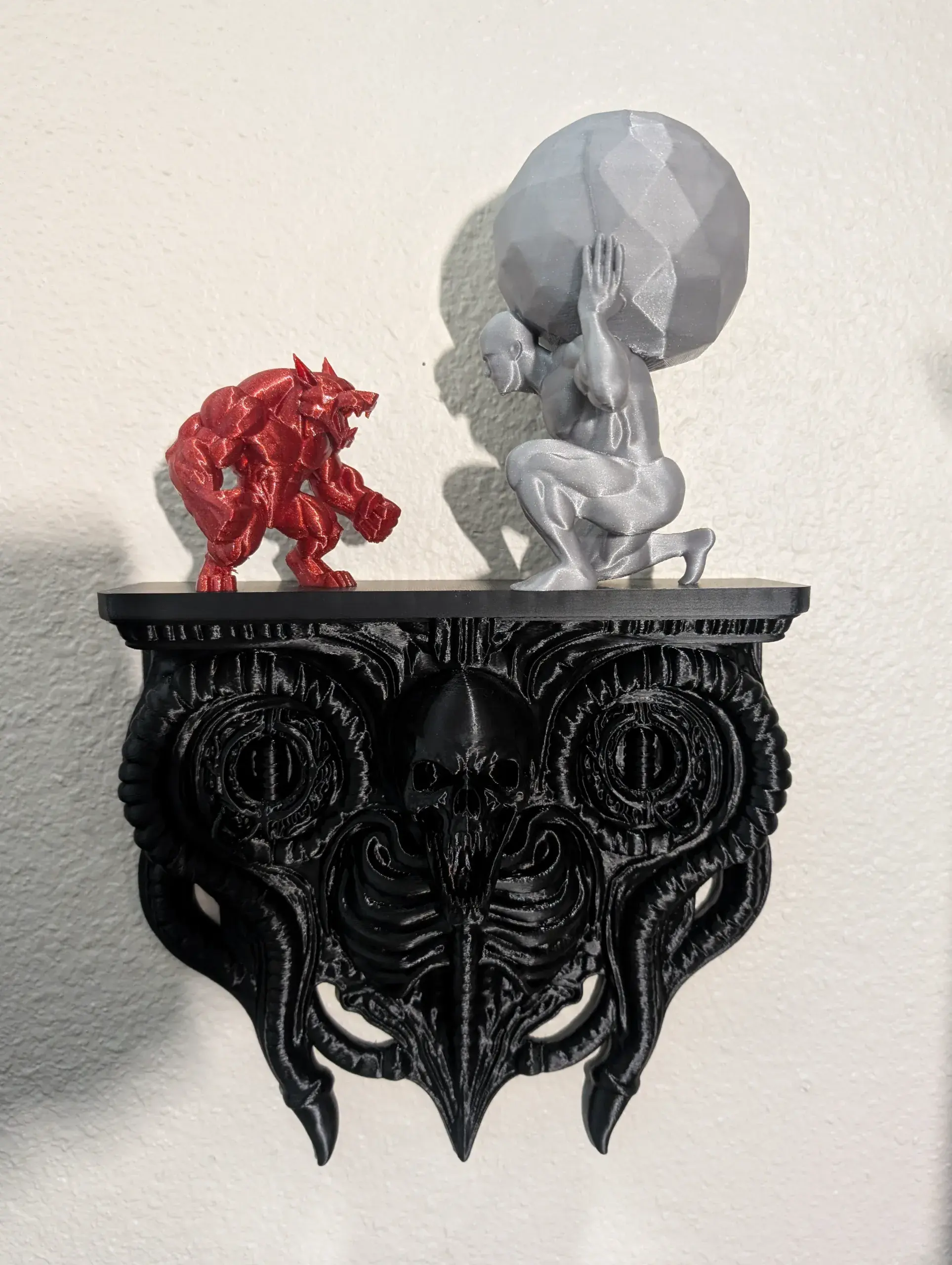 Home Decorations & Ornaments STL Download - XL Biohorror Wall Shelf ...