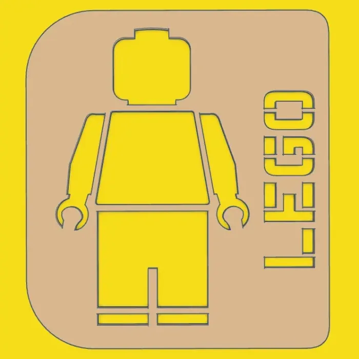 3D Printer Files | 3MF File | Lego Figure (Person) Stencil | Creality Cloud