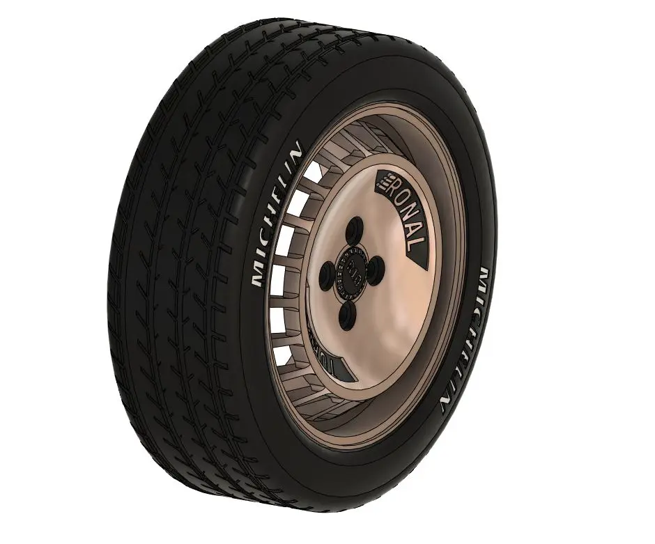 Vehicles & Machinery STL Download - Ronal r10 Turbo wheelby EL_RUEDAS