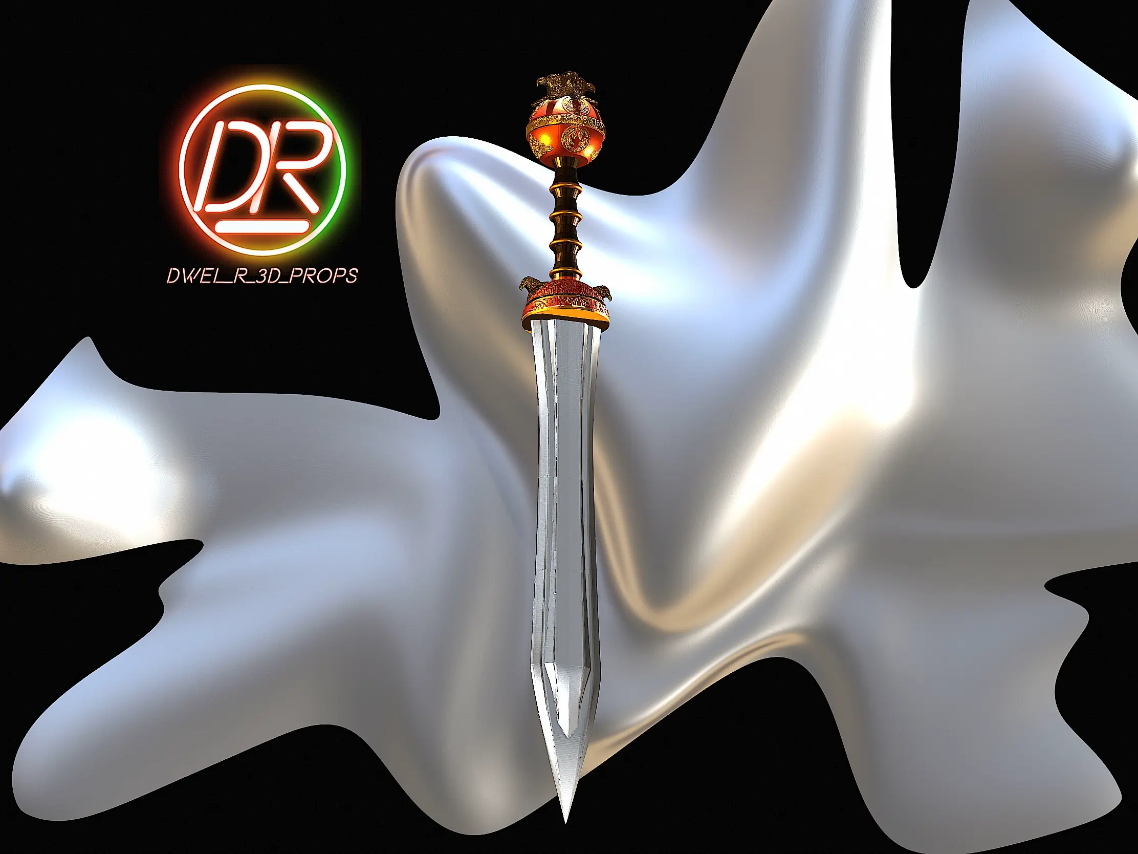 Cosplay STL Download - Champion Gladiator Gladius (Sword) by Dwel_R_3D ...