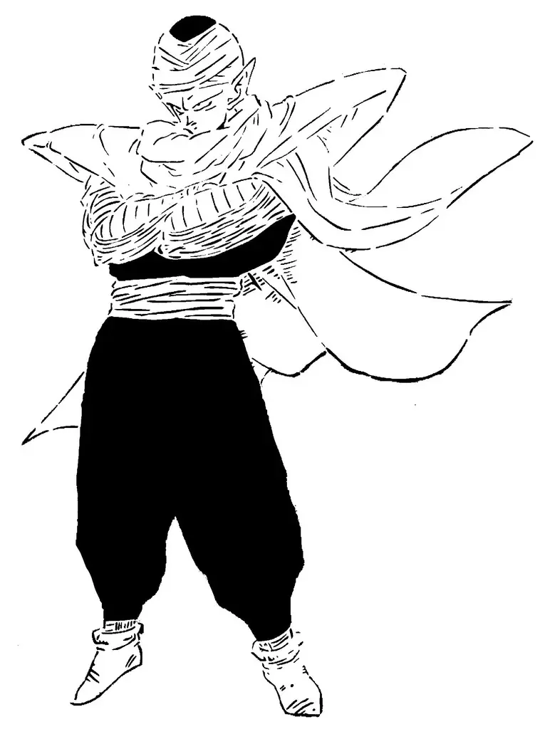 Free Characters & Creatures STL Download - DBZ Piccolo stencil 2by SMT_M 🦊