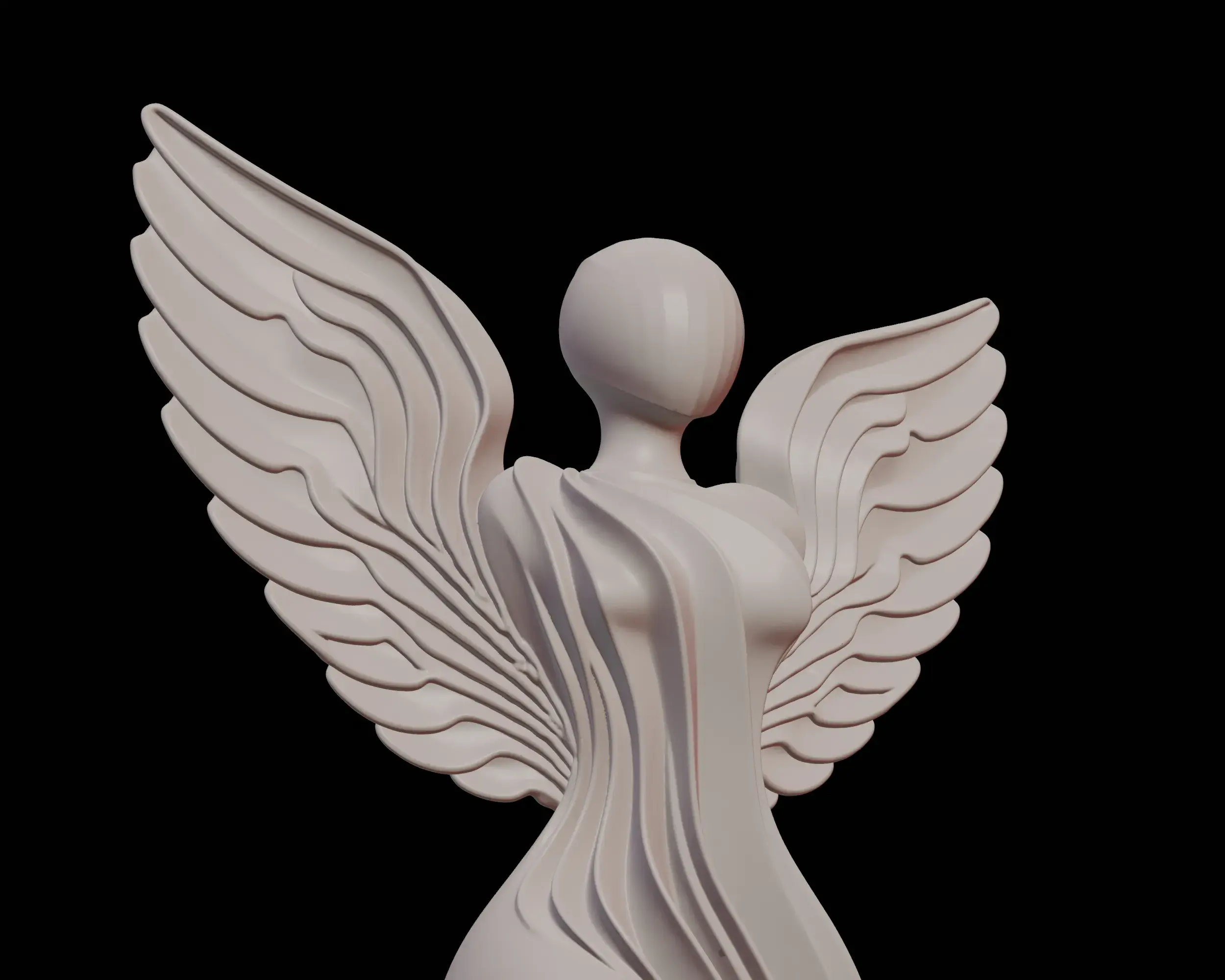 Sculptures & Artworks STL Download - Elegant Angel of Fairy Sculpture ...