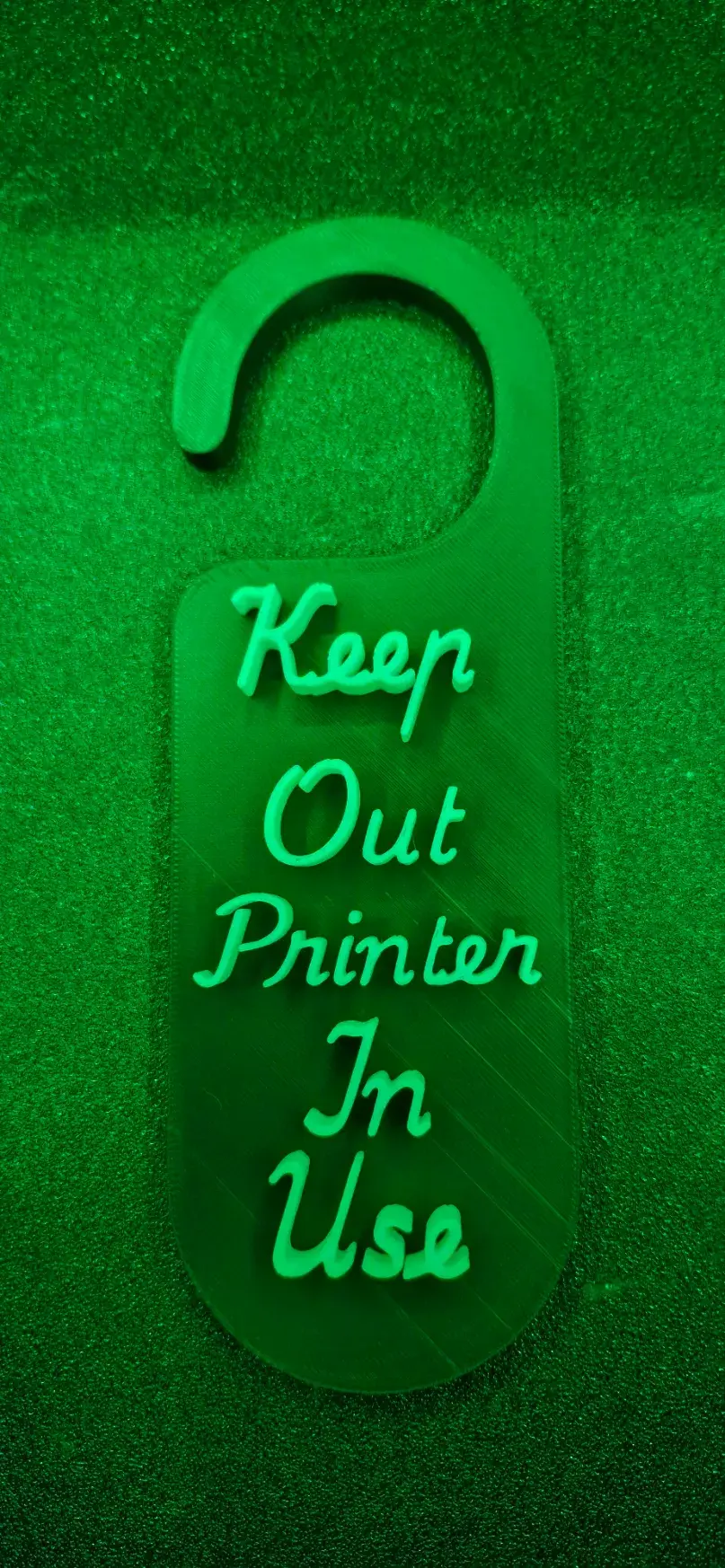 3D Printer Files | 3MF File | Keep Out Printer In Use Sign | Creality Cloud