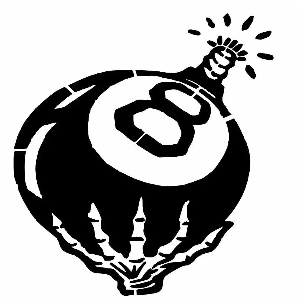 Free Digital Art STL Download - 8 Bomb stencilby SMT_M 🦊