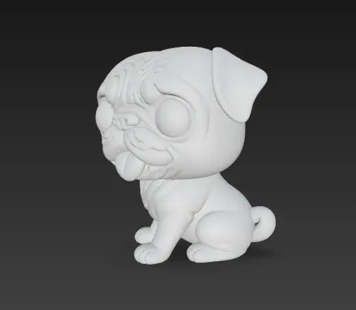 Props & Terrain STL Download - Funko Pop Cachorro Pug Abricoby Omalveira