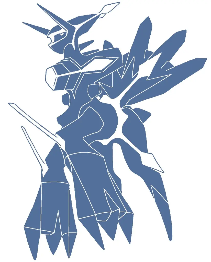 Free Digital Art STL Download - Origin Dialga stencilby SMT_M 🦊