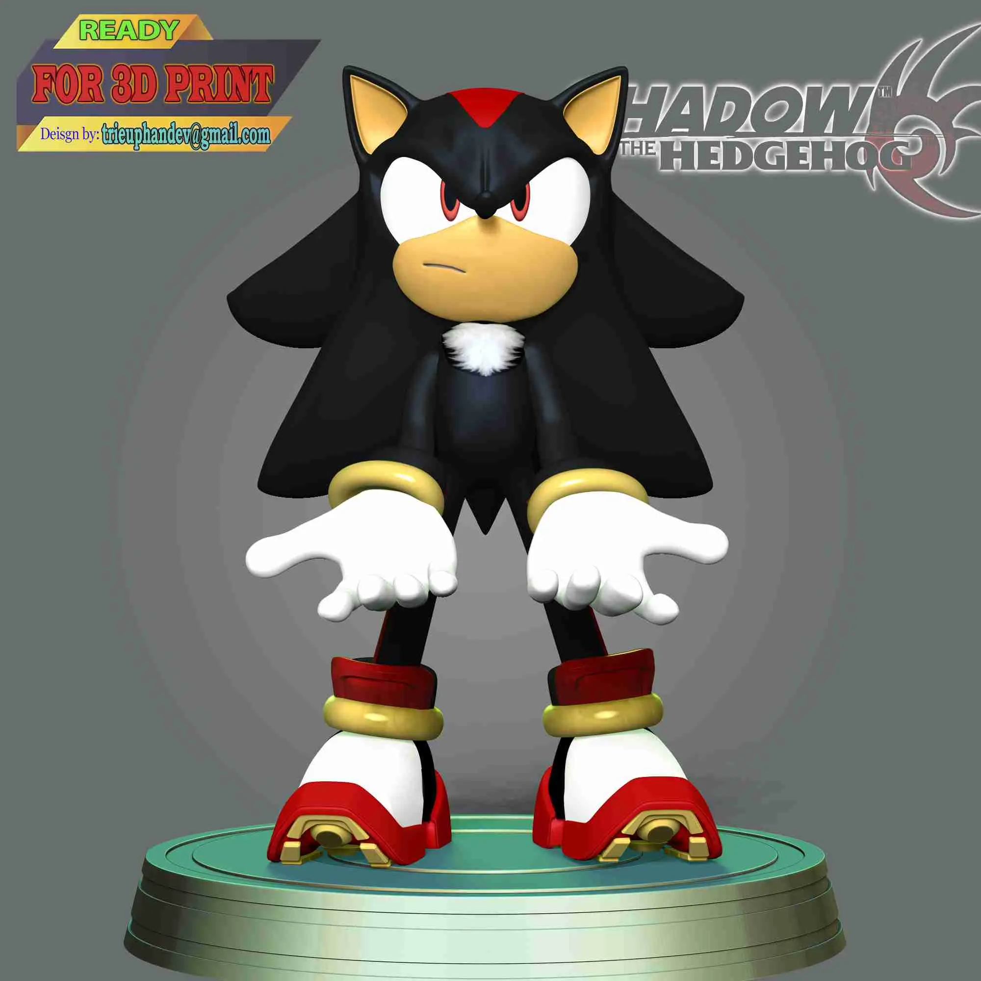 Characters & Creatures STL Download - Shadow the Hedgehogby Bon Bon Store