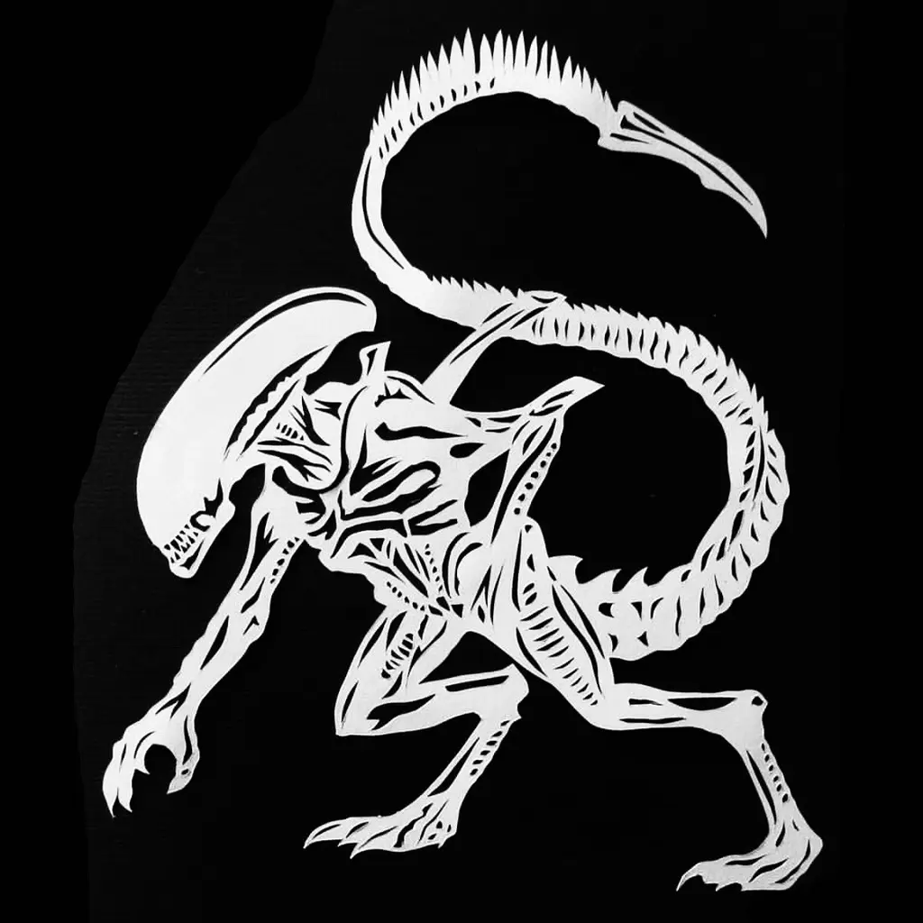 Free Digital Art STL Download - 2D Alienby SMT_M 🦊