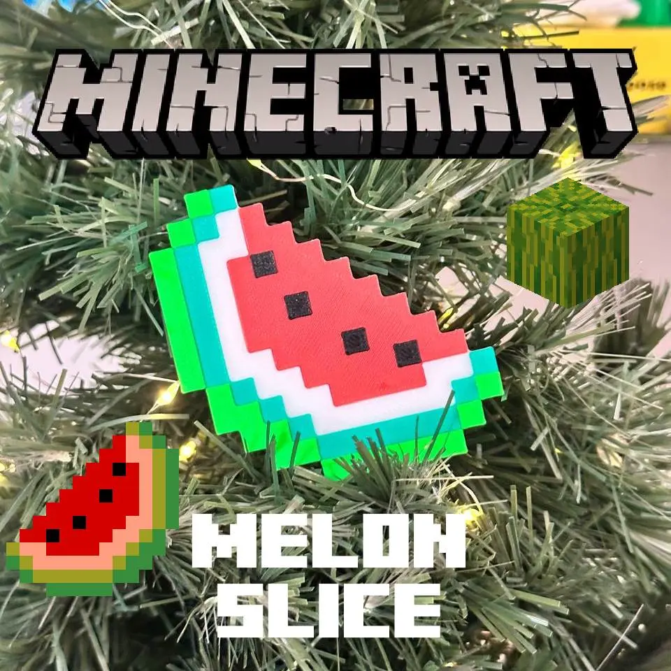 3D Printer Files | 3MF File | 🍉Minecraft Melon Slice🍉 | Creality Cloud