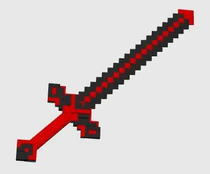 3D Printer Files | 3MF File | minecraft-sword | Creality Cloud