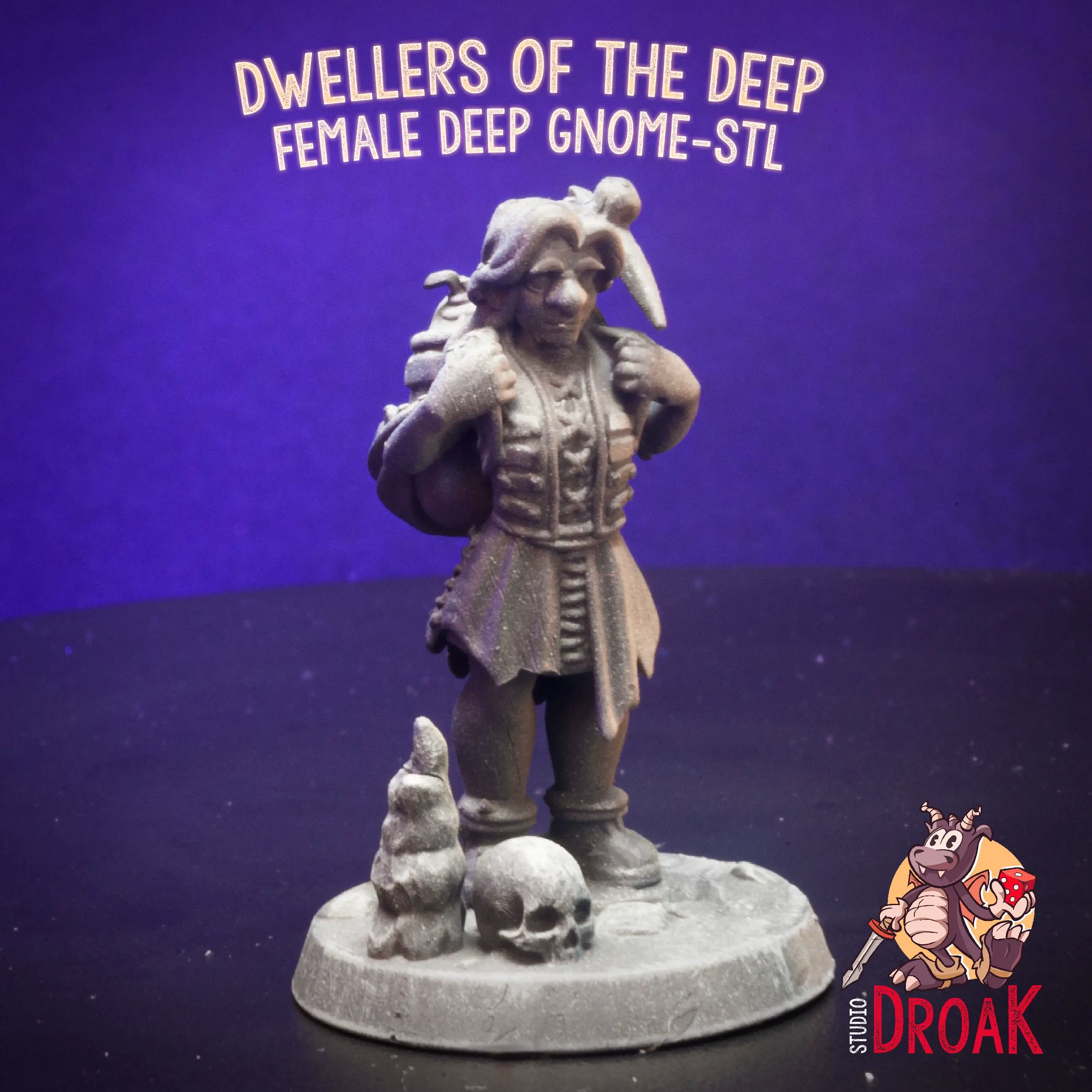 Other STL Download - Deep Gnome var1 - Dwellers of the Deepby Studio Droak