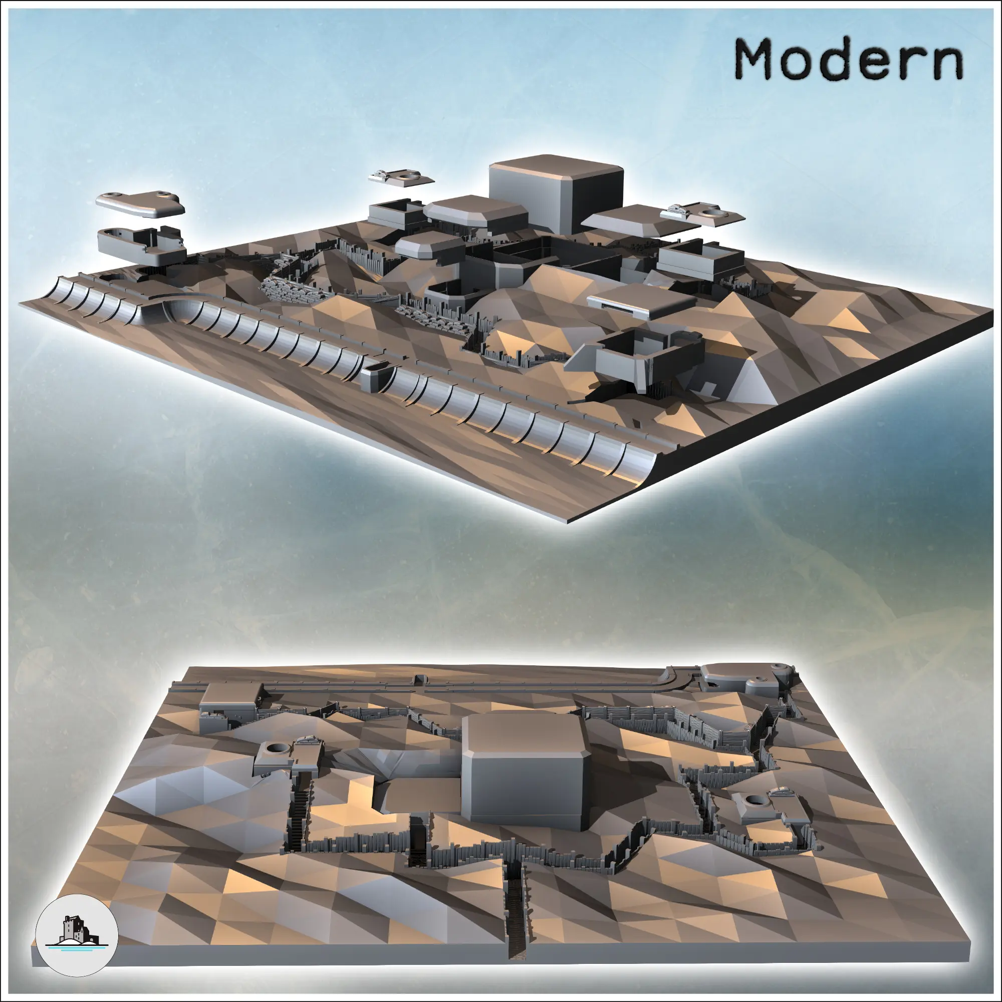 Other STL Download - Large set of fortifications with trenches, bunkers ...