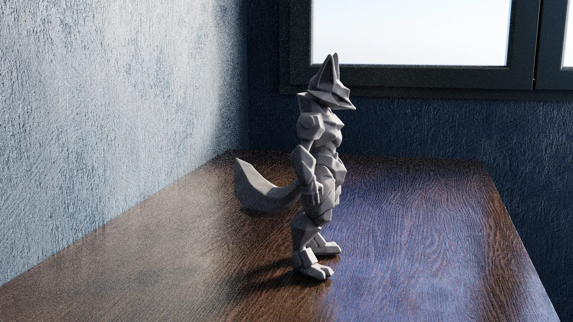 3D Printer Files | 3MF File | Low Poly Lucario | Creality Cloud
