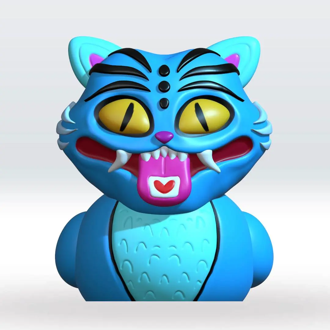 Characters & Creatures STL Descarga - kpop demon hunters Derpy tiger ...