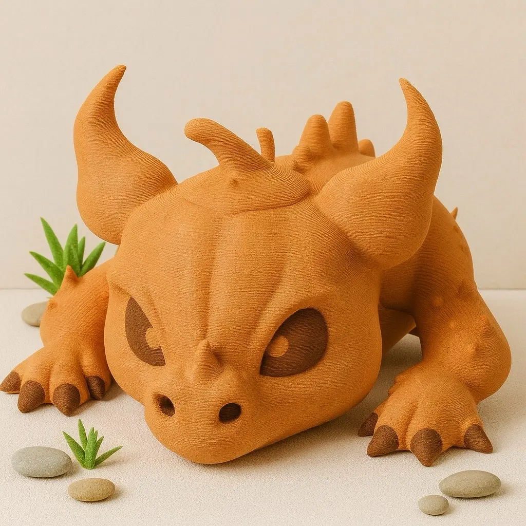 3D Printer Files | 3MF File | Cute Pumpkin Dragon | Creality Cloud