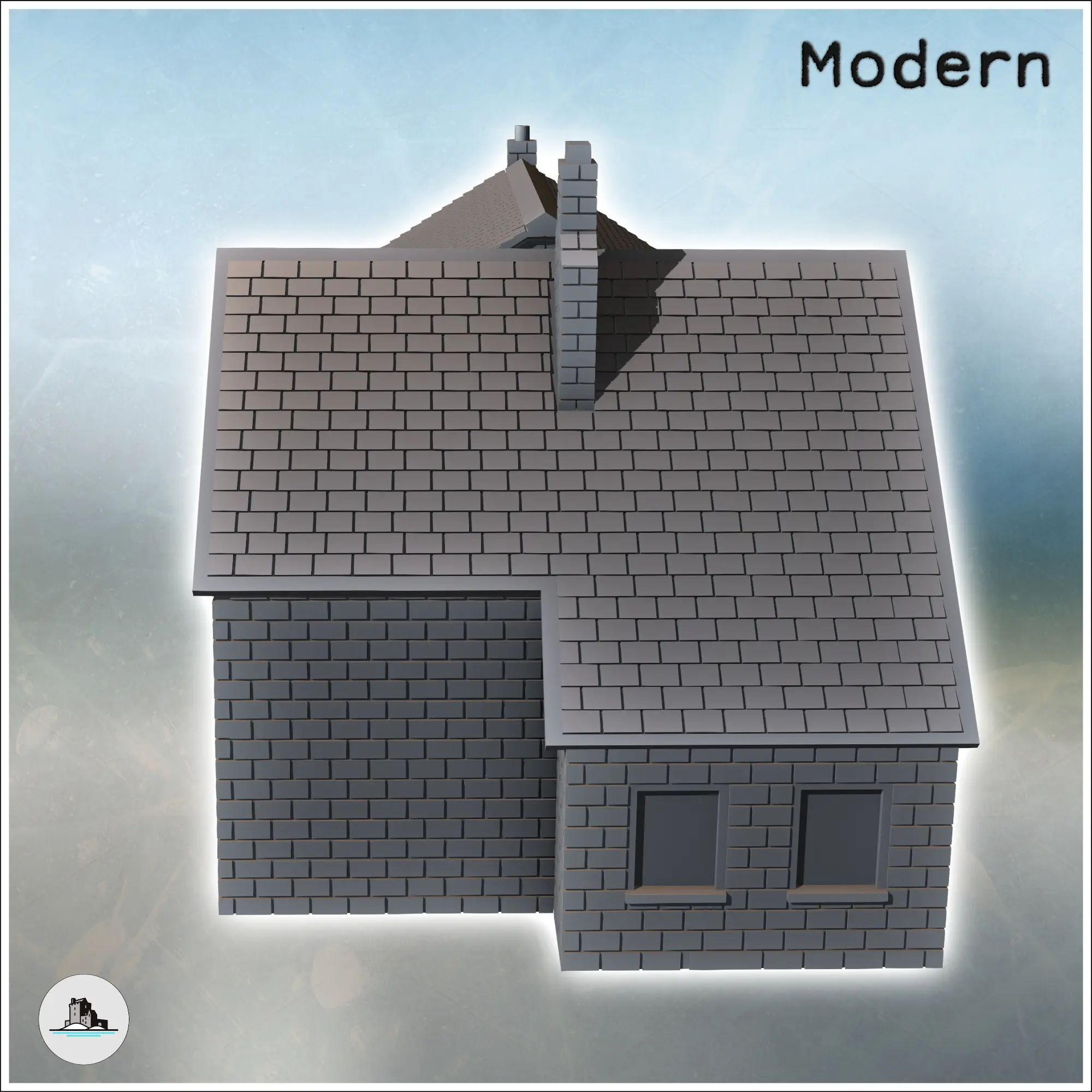 Set of houses on the Pont de Son (Netherlands) - miniatures | 3D models ...