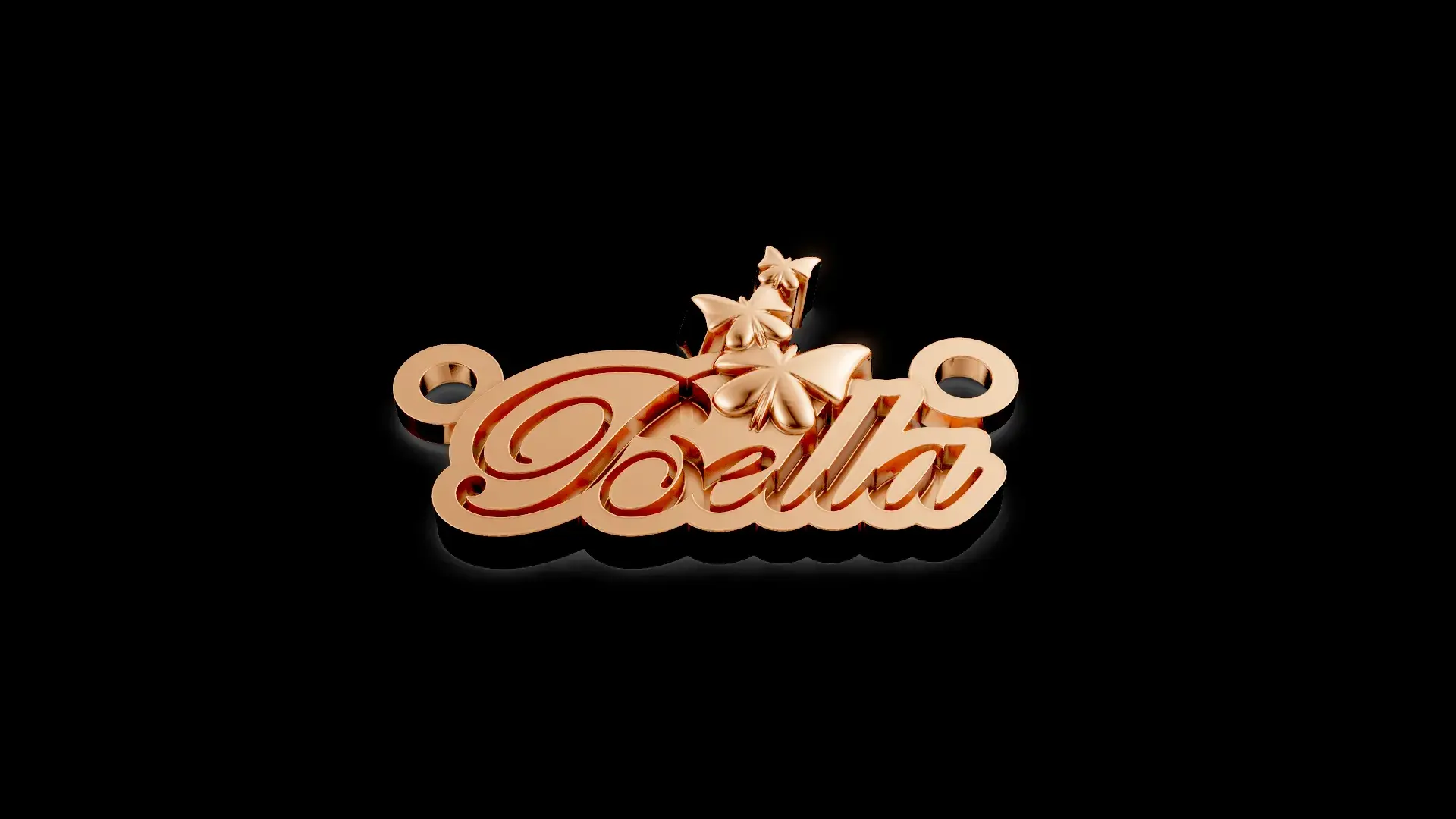 Jewelry & Accessories STL Download - Bella Name Pendantby Christina3d