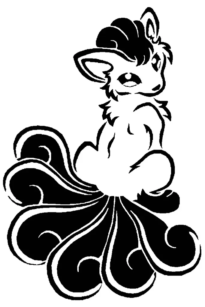 Free Digital Art STL Download - Vulpix stencilby SMT_M 🦊