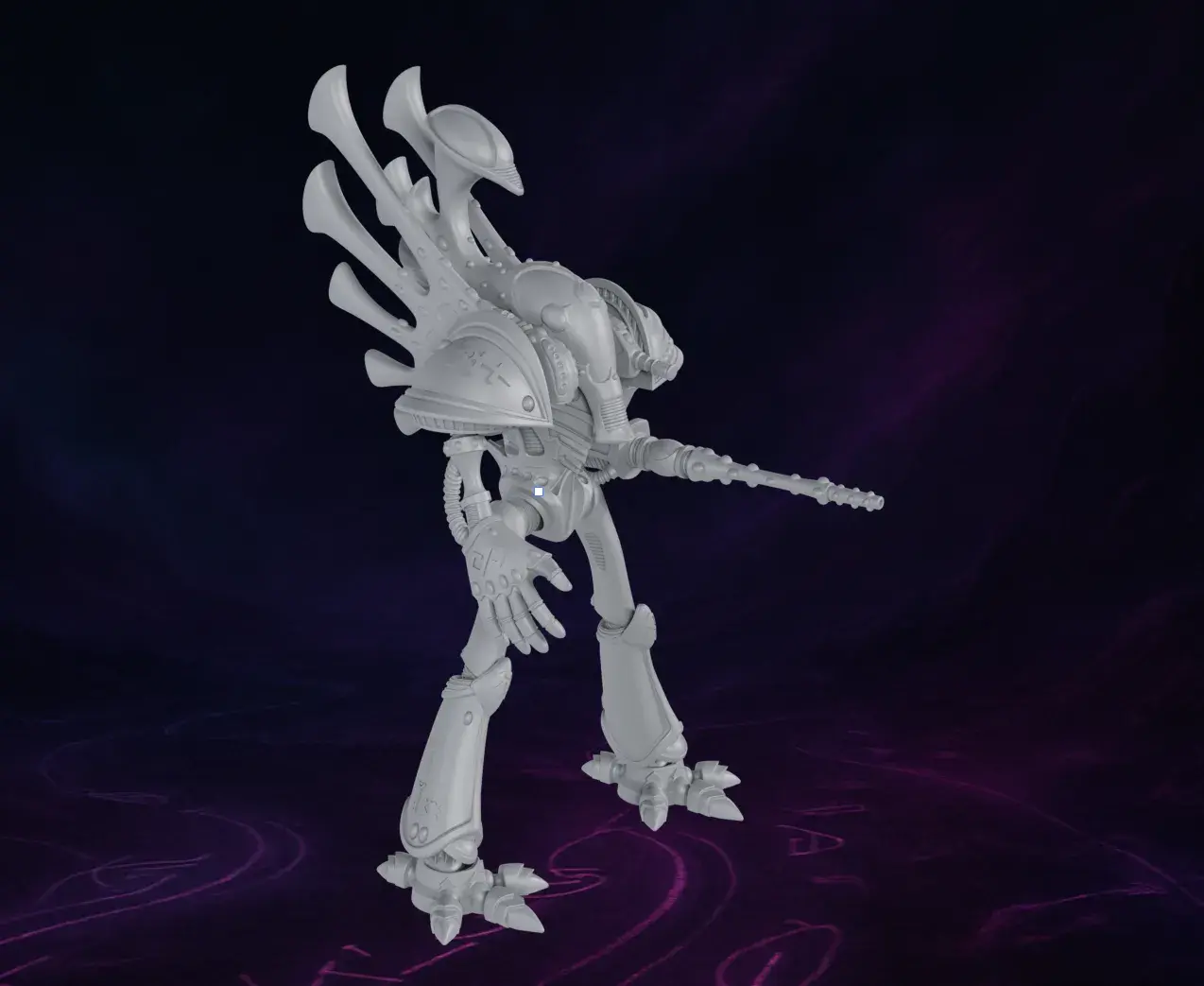 Board Games & Card Games STL Download - Space Elves Ancient Warlock PSI ...