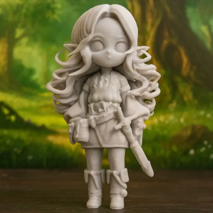 Free Characters & Creatures STL Download - Adventure Elf Girlby Meta ...