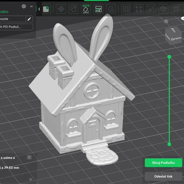3D Printer Files | 3MF File | easter bunny house | Creality Cloud