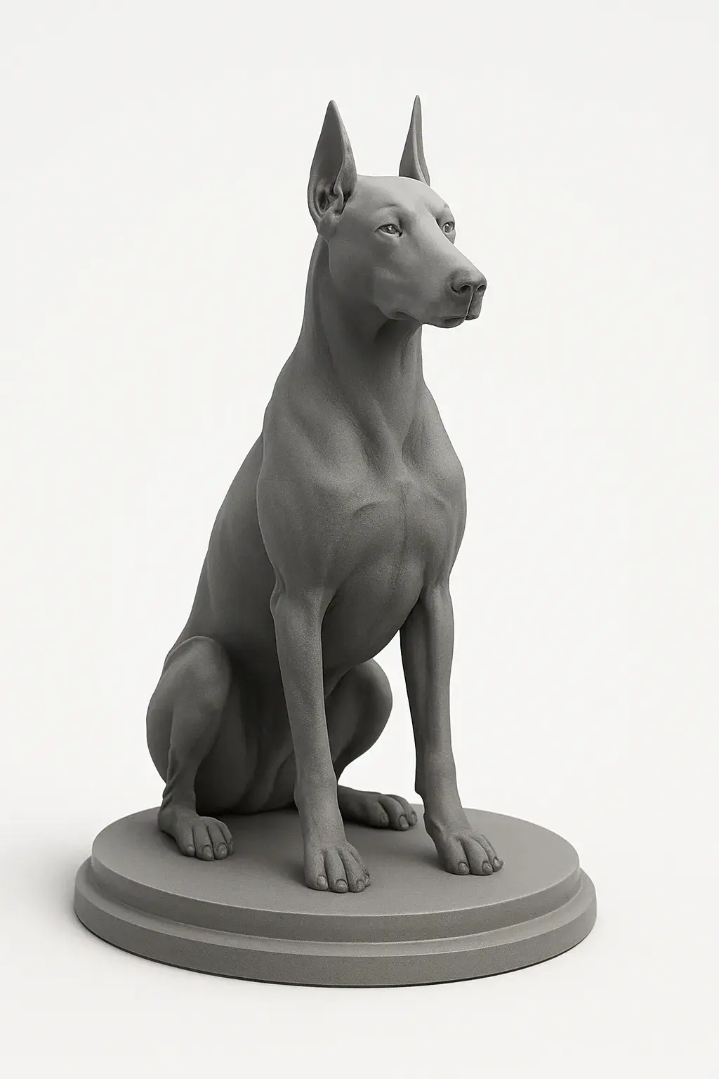 3D Printer Files | 3MF File | Statue of Doberman | Creality Cloud