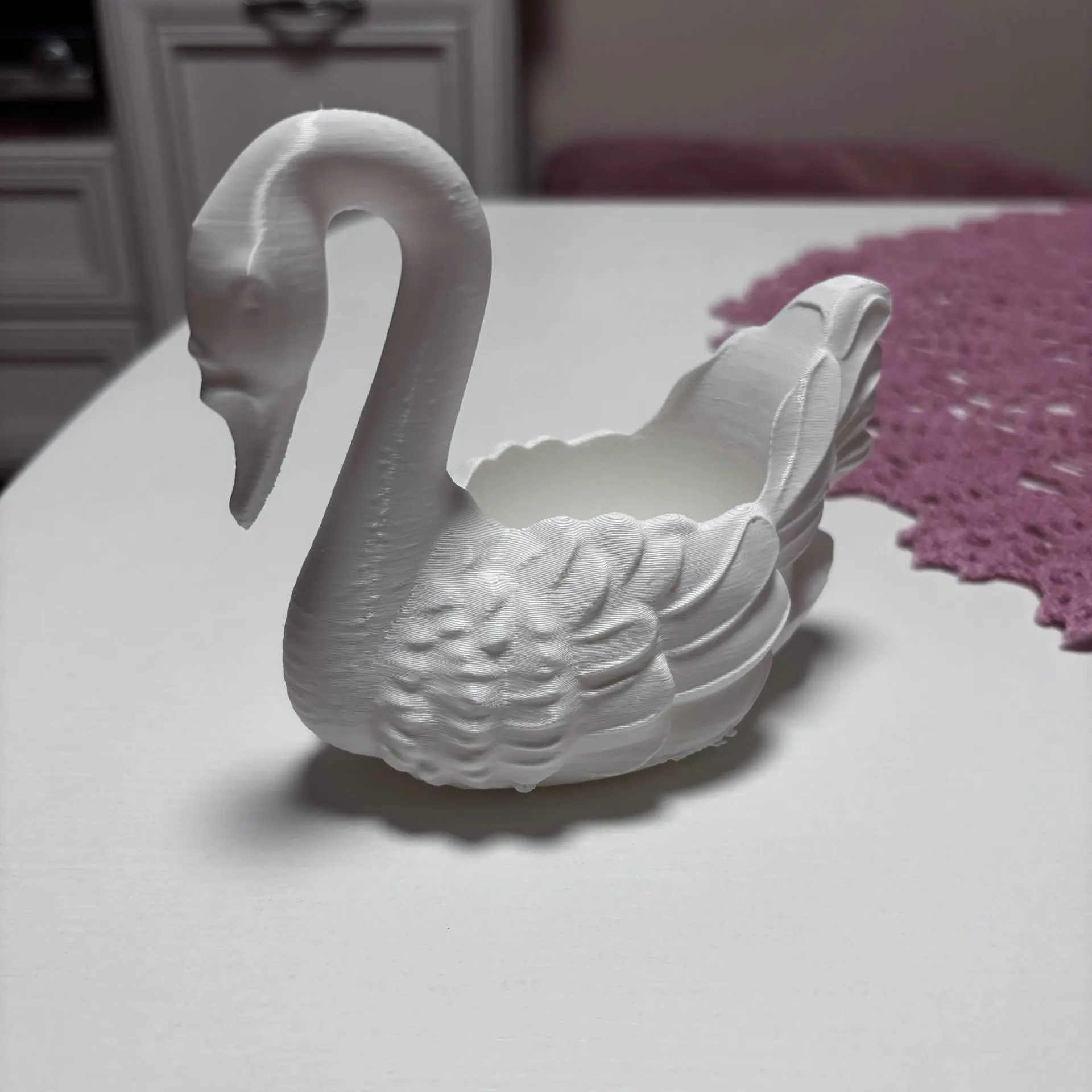 3D Printer Files | 3MF File | Swan flower pot | Creality Cloud