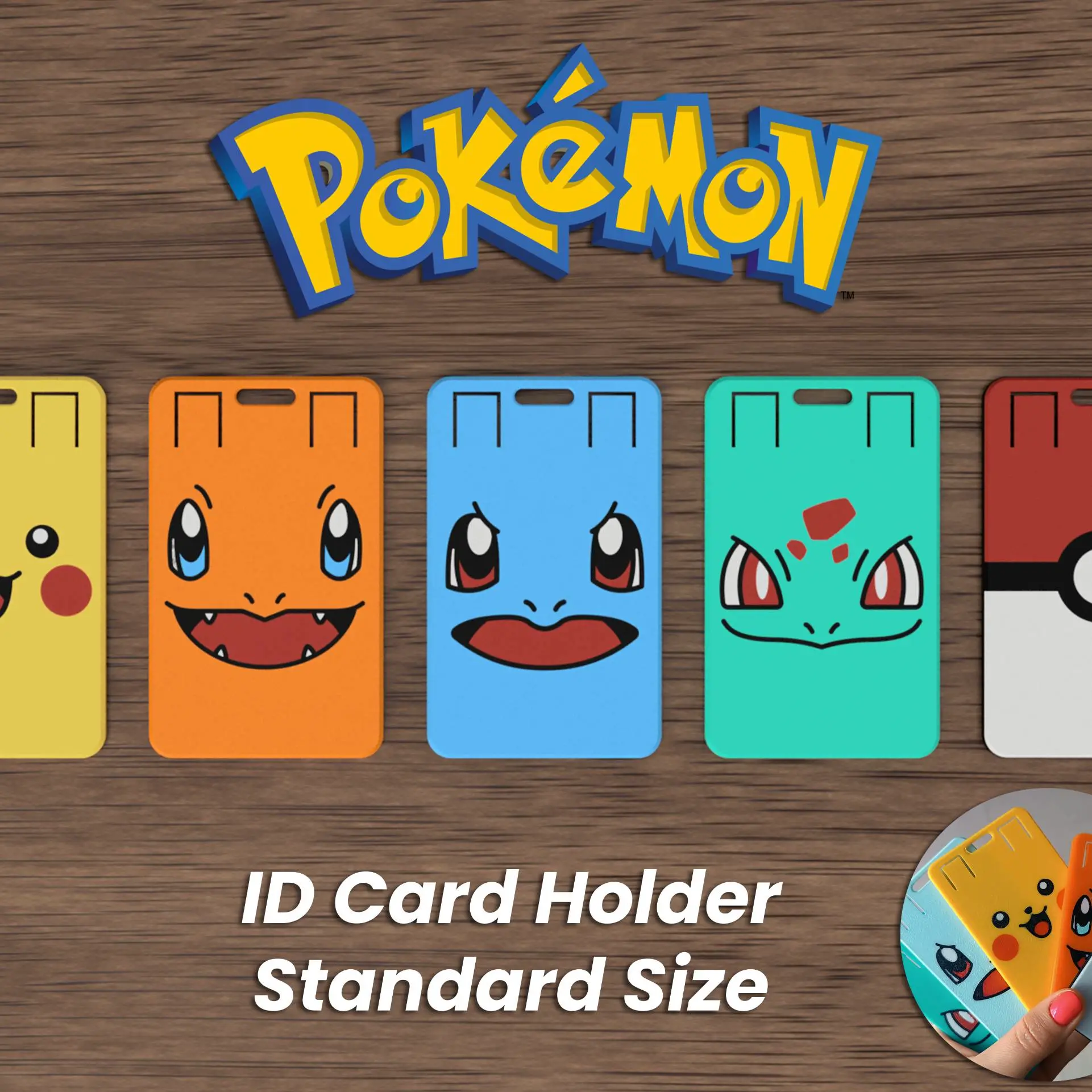 3D Printer Files | 3MF File | Pokémon ID badge Bulbasaur, Charmander ...