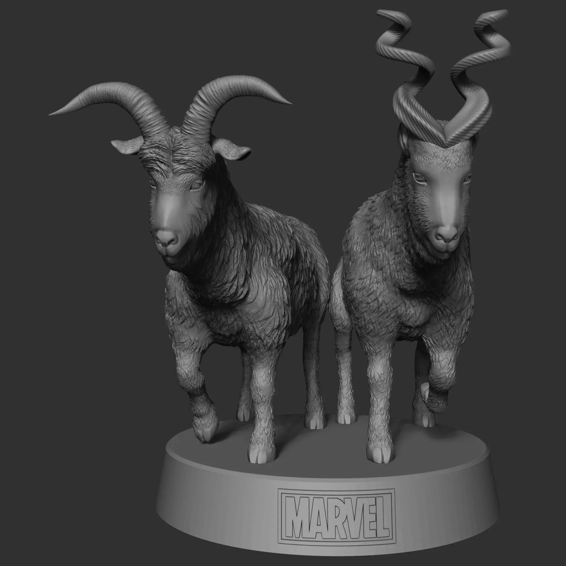 Characters & Creatures STL Download - Goats Thor - movie fan artby ...