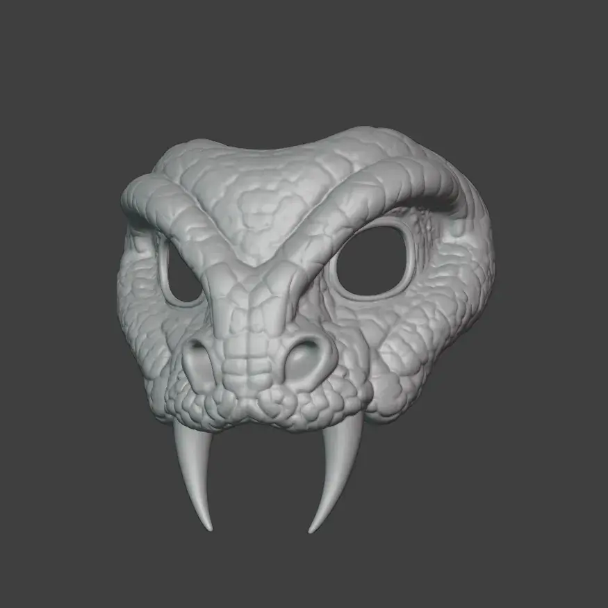 Cosplay STL Download - Snake Maskby Ronildo R silva