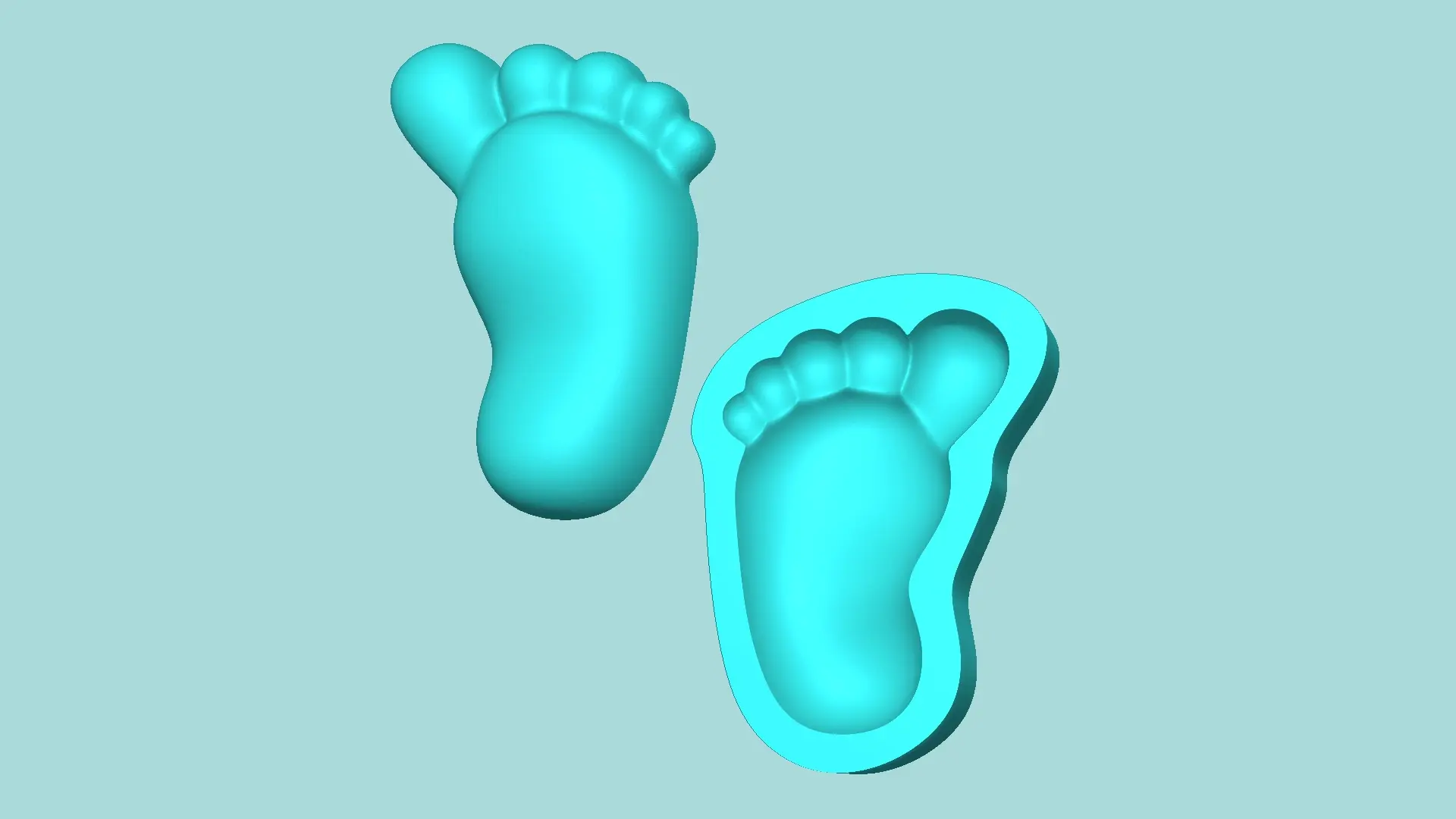 Industrial Design & Prototypes STL Download - Baby Foot - Mold Silicon ...