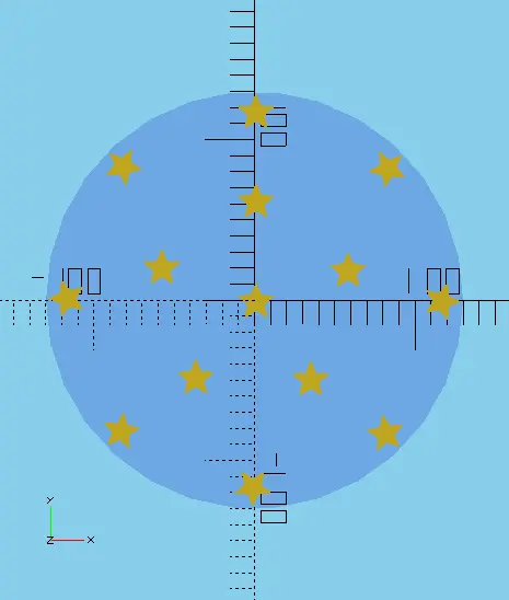 3D Printer Files | 3MF File | Print bed level test 260 mm diameter star ...