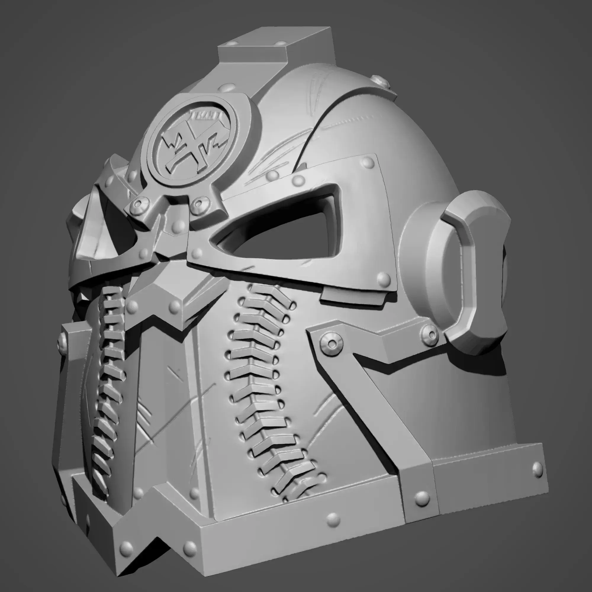 Cosplay STL Download - Grimforge MLB Crusader Mask 3D STL File for 3D ...
