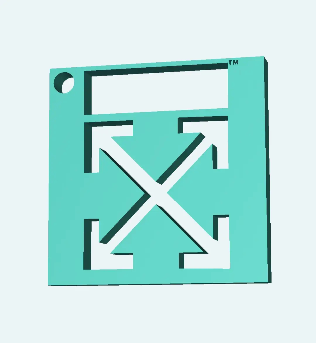 Jewelry & Accessories STL Download - off white keychain logoby Bryant_Bz