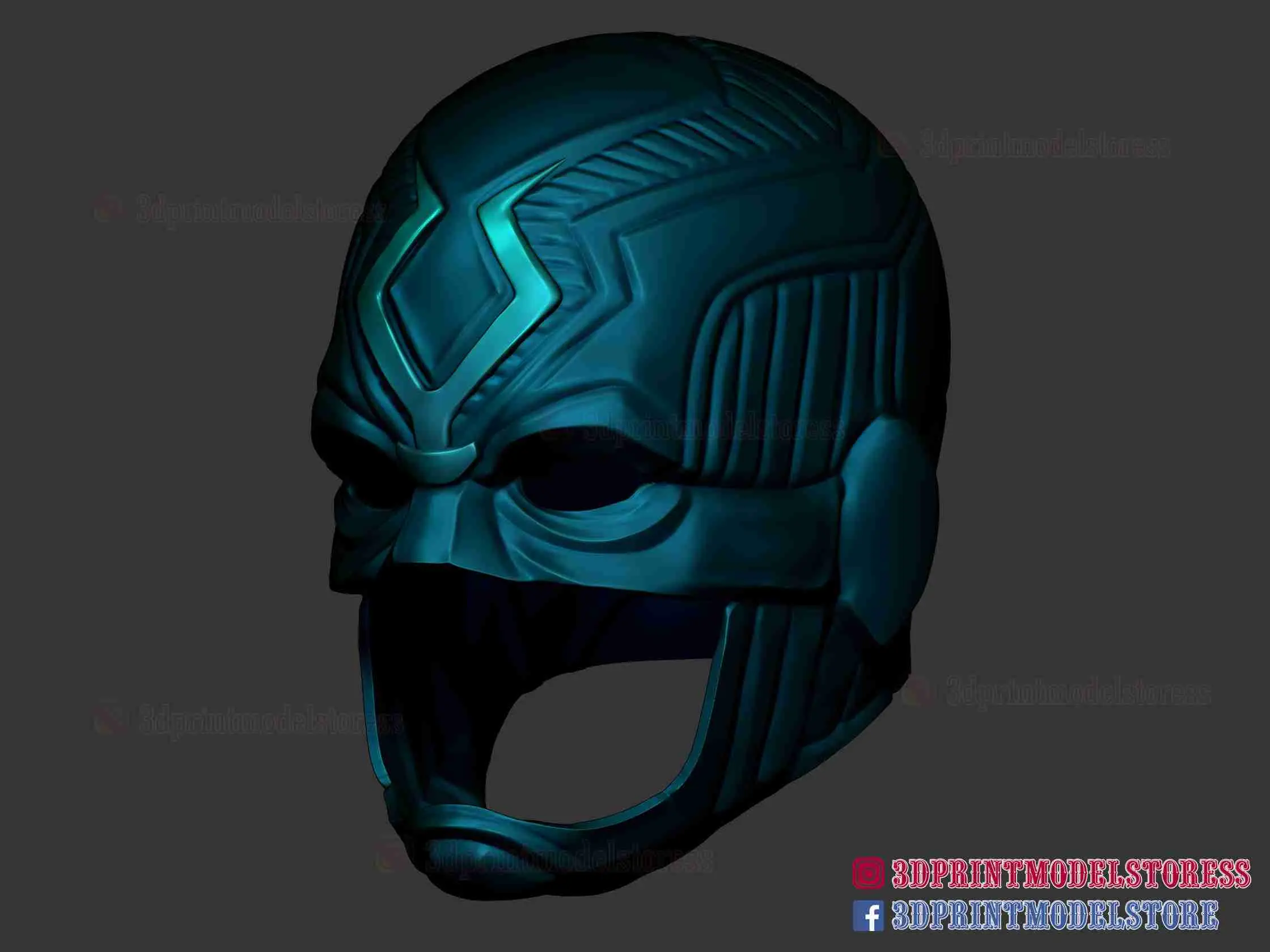 Cosplay STL Download - Black Bolt Helmet - Marvel Comics Cosplayby ...