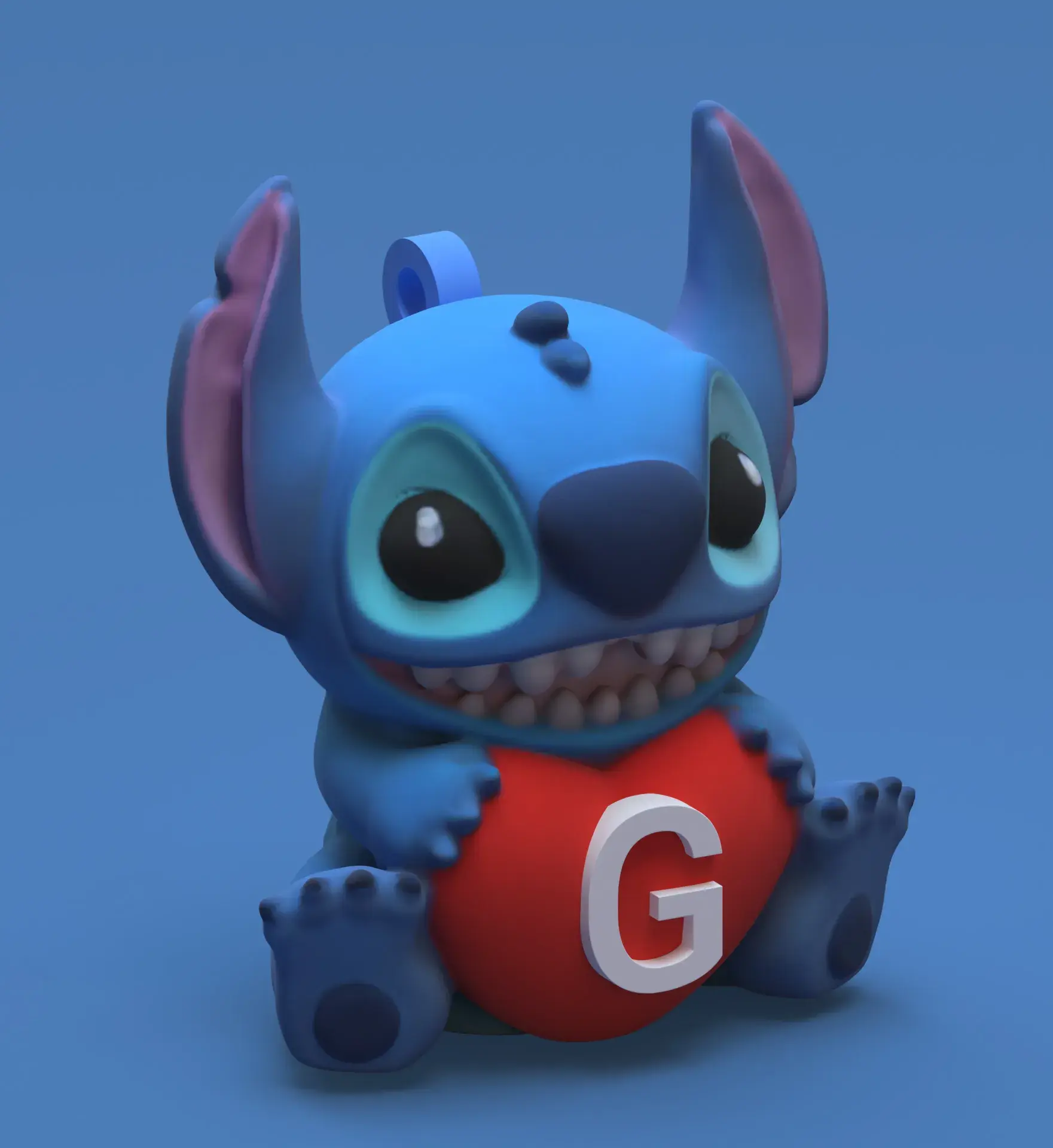 3D Printer Files | 3MF File | Stitch G Keychain | Creality Cloud