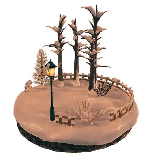 Other STL Descarga - Winter Forest Diorama with Lamppost 3D Model STL ...