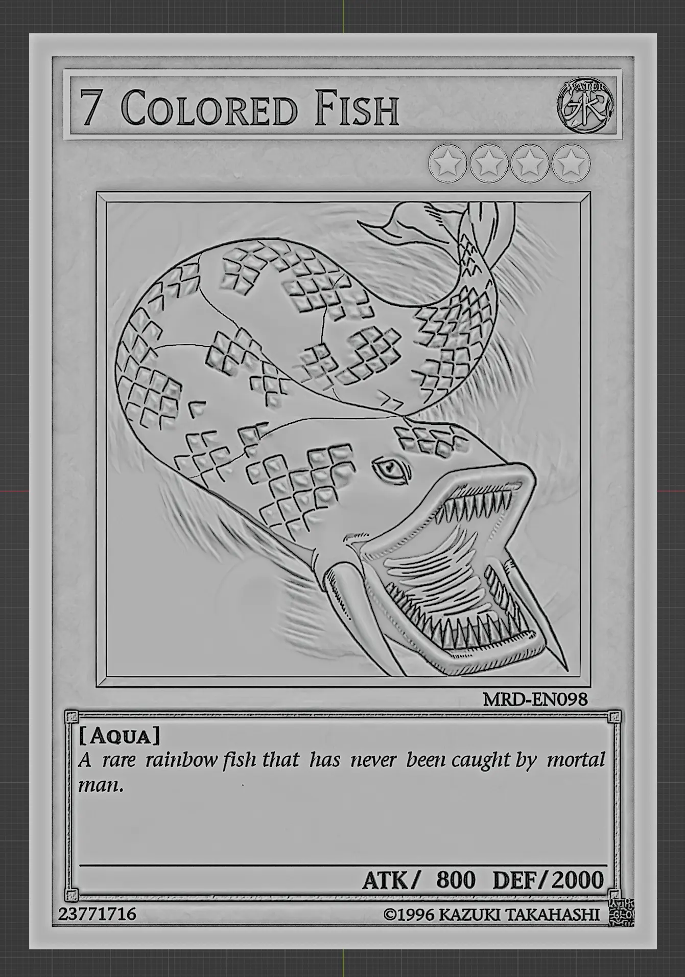 Free Other STL Download - 7 COLORED FISH - YU-GI-OH!by Wsonuchiha3D