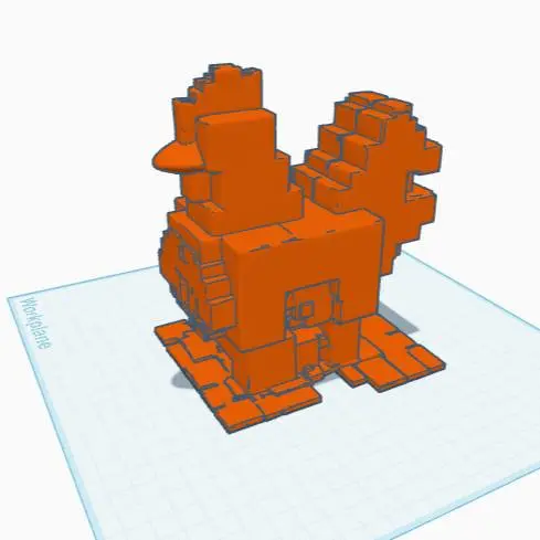 Free Other STL Download - Minecraft Movie Lava Chicken covered in ...