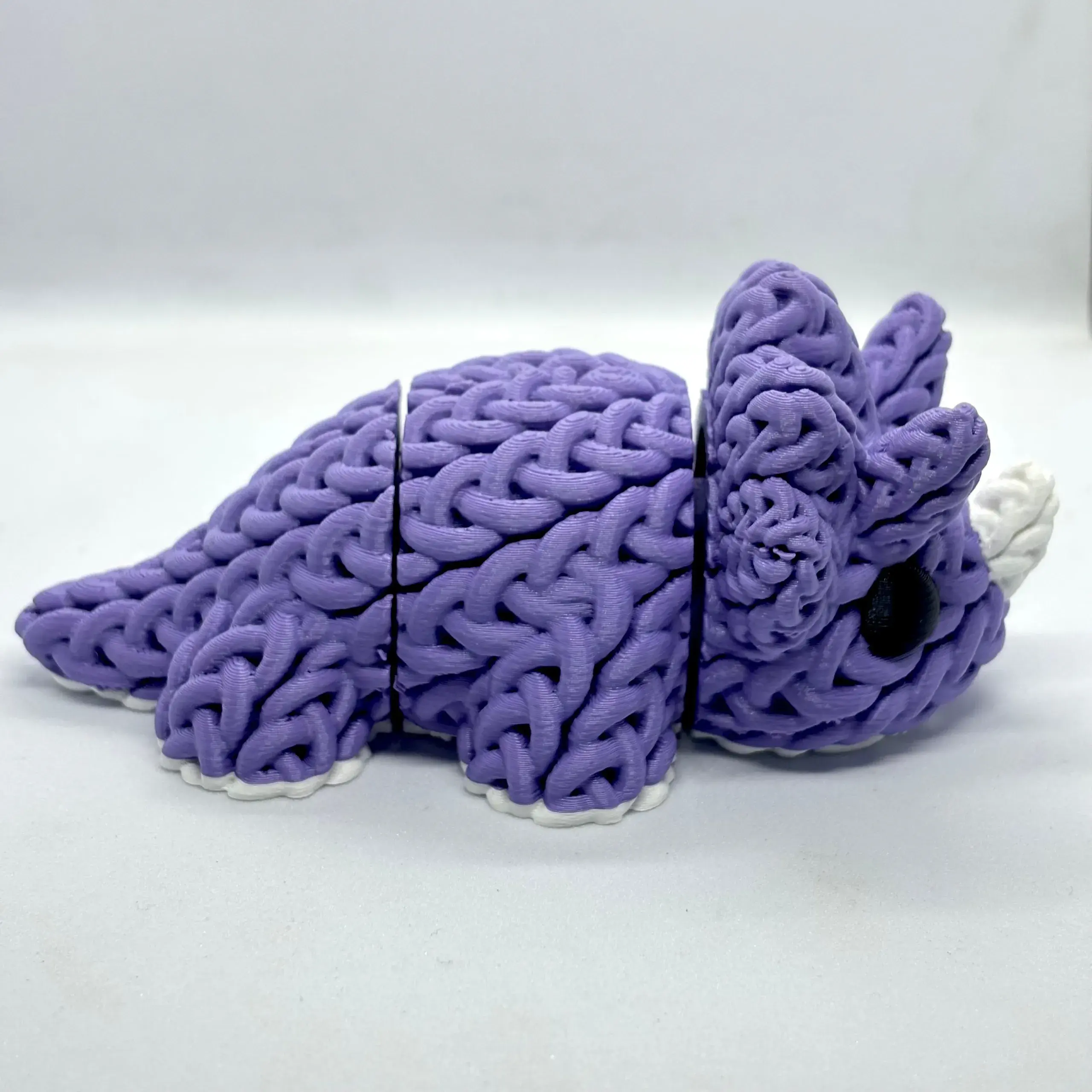 Characters & Creatures STL Download - Knitted Flexi Triceratopsby Utsav ...