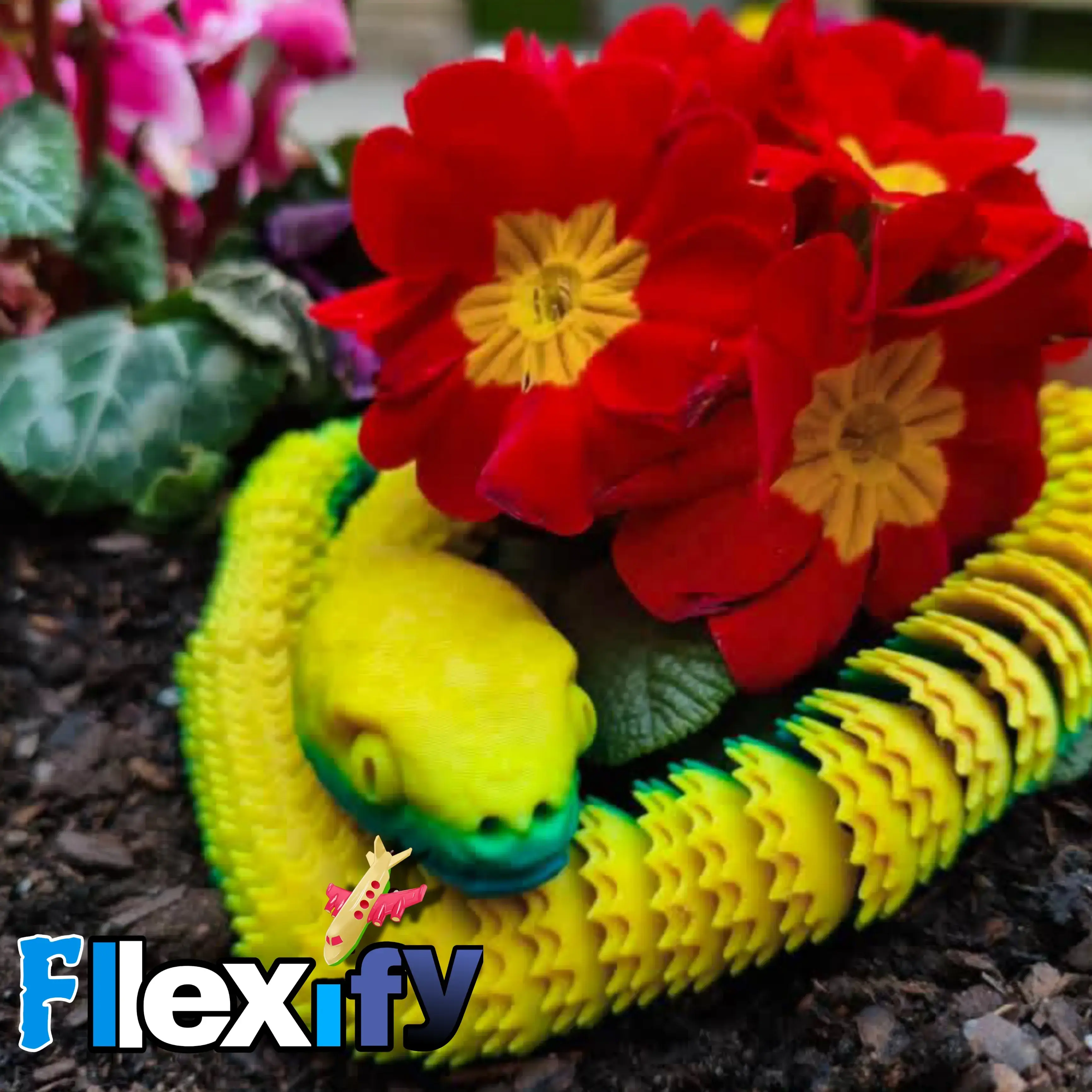 3D Printer Files | 3MF File | Flexi Snake- print in place | Creality Cloud