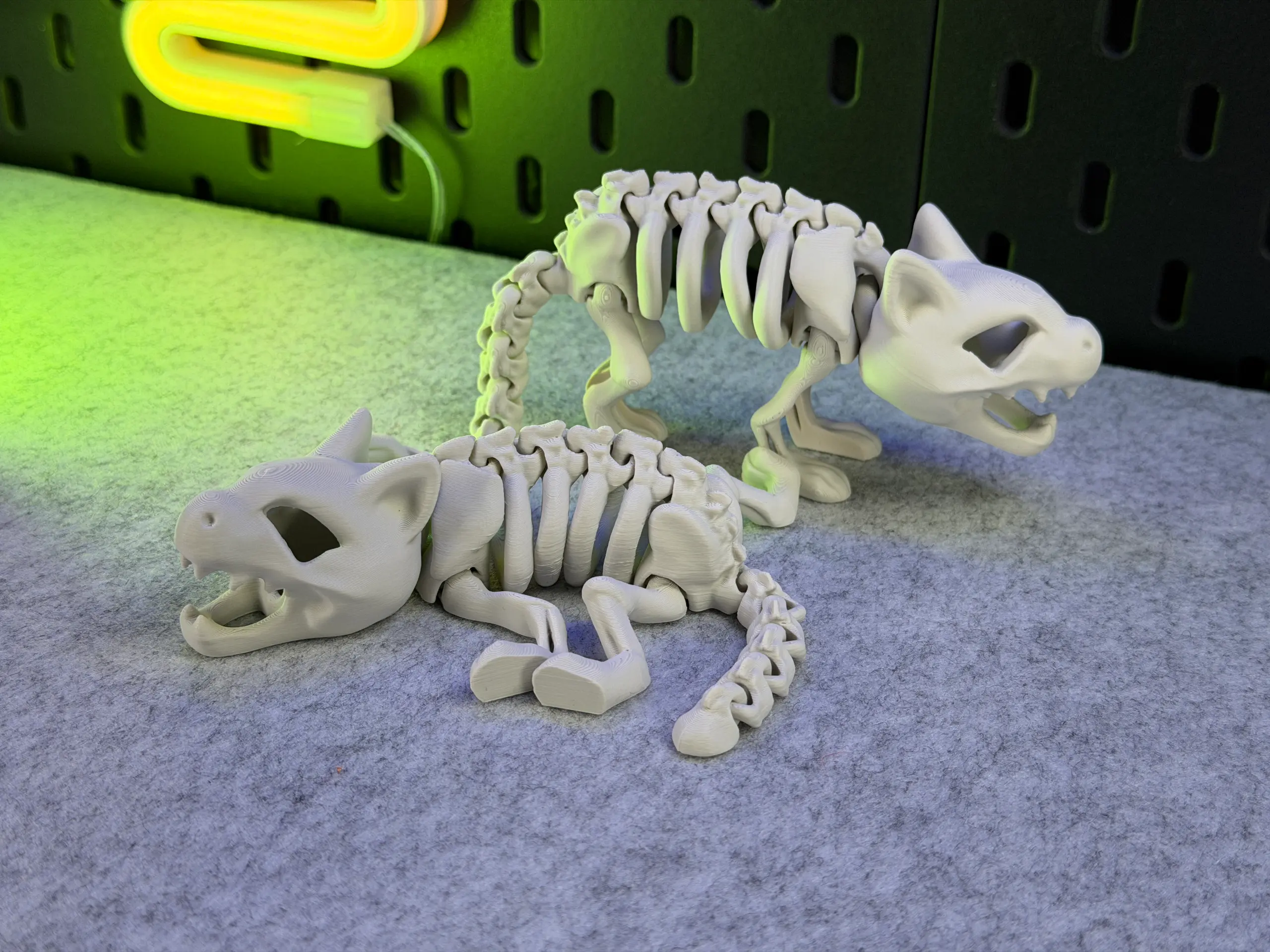 3D Printer Files | 3MF File | Articulated Skeleton Cat | Creality Cloud