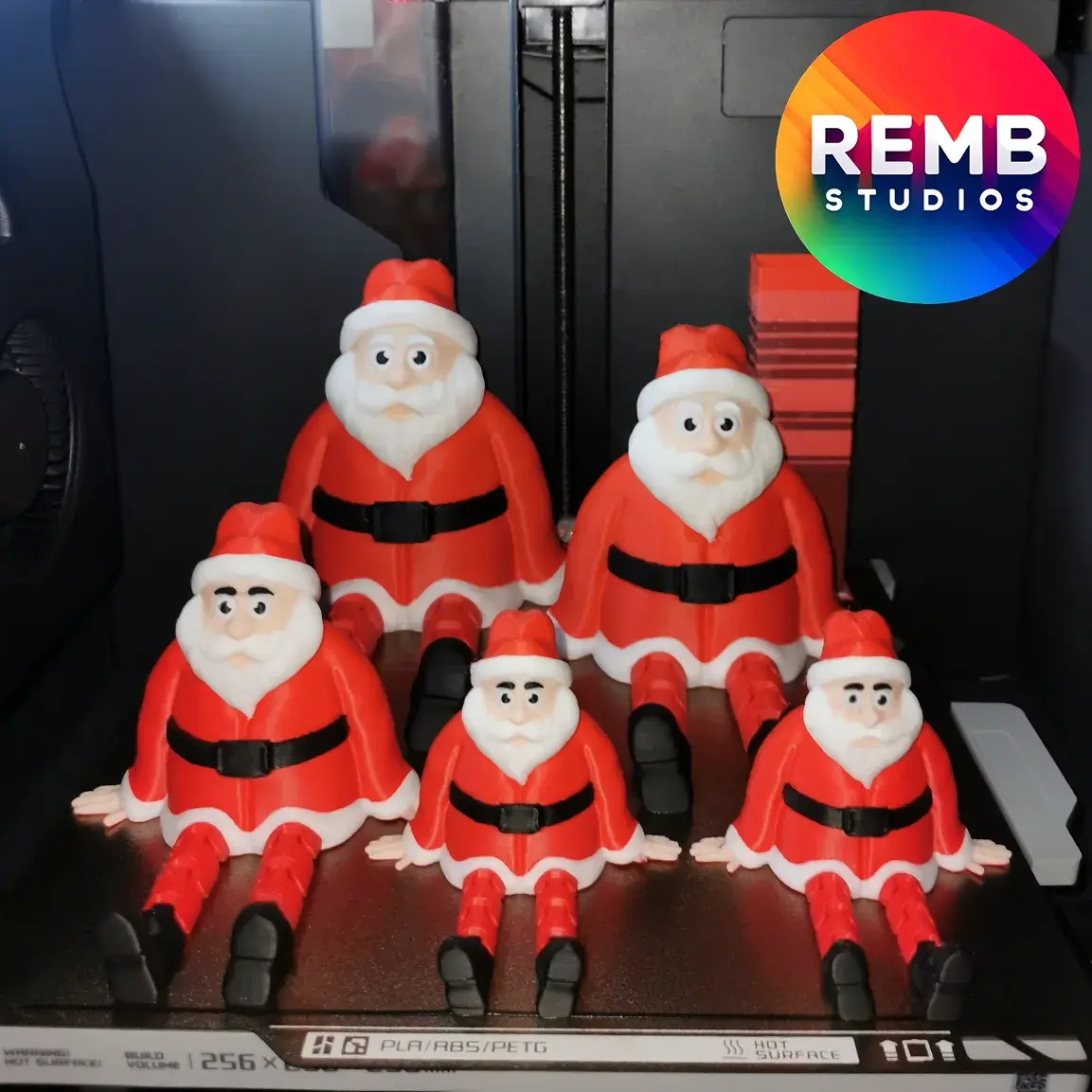 3D Printer Files | 3MF File | Flexi Santa | Print in Place | NO Support ...