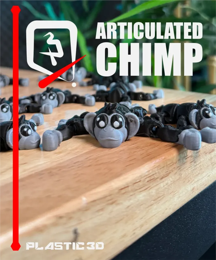 3D Printer Files | 3MF File | Articulated Chimp – 3D Printable Fidget | Creality Cloud