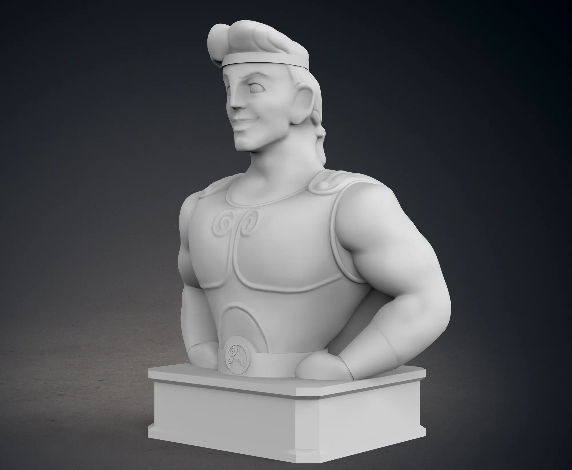 Sculptures & Artworks STL Download - HERCULES BUSTby César_Cruz
