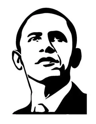 Obama stencil | 3D models download | Creality Cloud